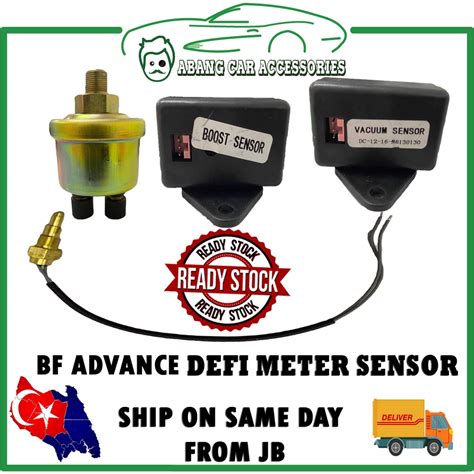 DEFI Meter Sensor Water Temp Oil Temp Sensor Vaccum Boost Turbo