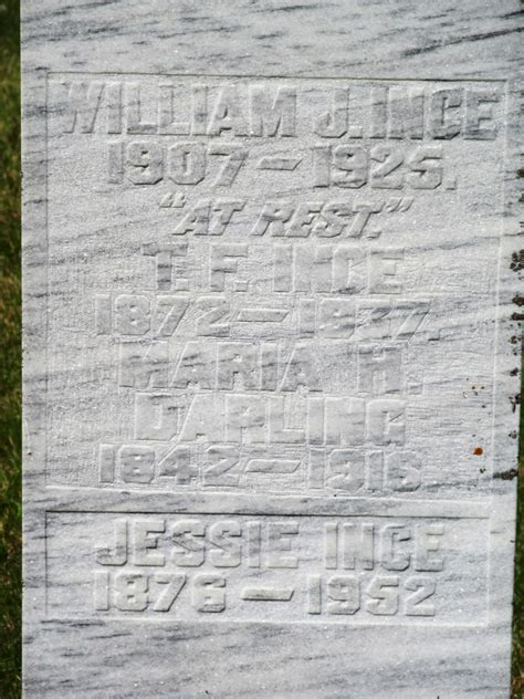 William John Ince 1907 1925 Find A Grave Memorial