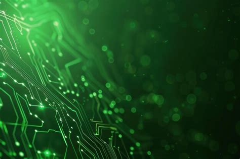Abstract Green Circuit Board Background Technology Innovation Themes