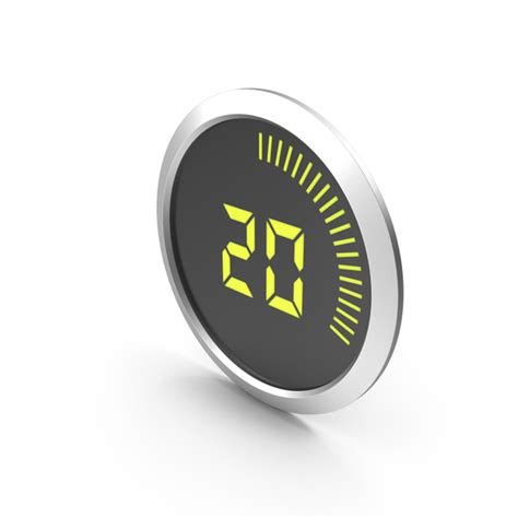 Yellow Digital Timer Progress Bar 20 3d Object 2383861849 Shutterstock