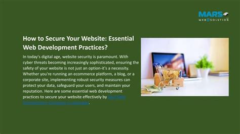 how to secure your website essential web development practices ppt