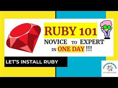 Ruby Ruby Installation Environment Setup Novice To Expert In ONE Day YouTube