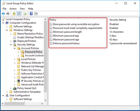 Windows 710 Password Requirements And Solution To Set Password Policy