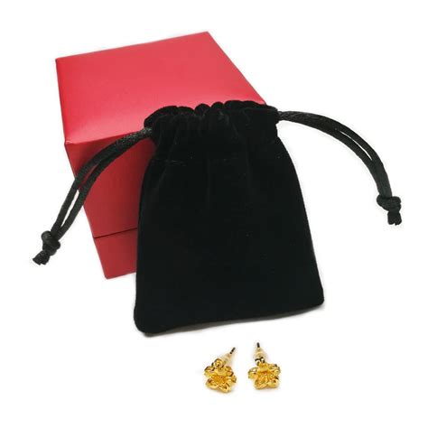 Fashion Black Jewelry Pouches Velvet Gift Pouches Bags Buy Velvet