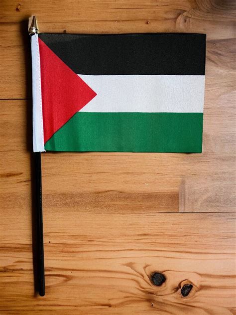 PALESTINE Small Hand Waving FLAG 15cm X 10cm With 25cm Pole Gaza Etsy