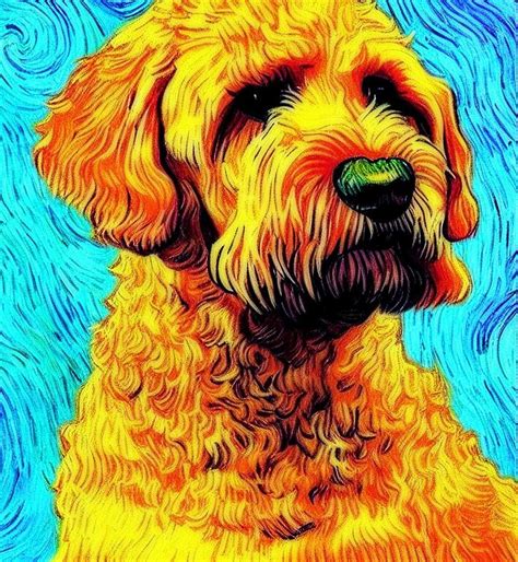 Golden Labradoodle Digital Art By Bob Smerecki Fine Art America