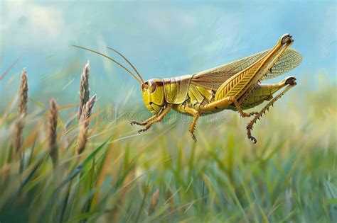 Grasshopper Leaps Stock Illustrations 1 Grasshopper Leaps Stock