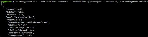 azure cli returns error on storage access stack overflow