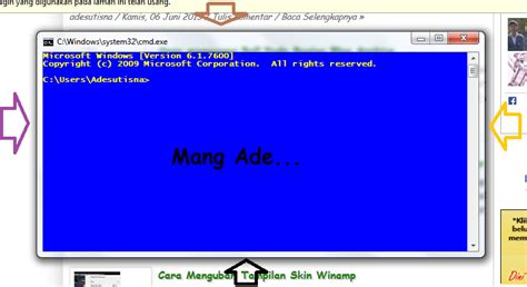 Memperindah Tampilan Command Prompt Cmd Blog Mang Ade