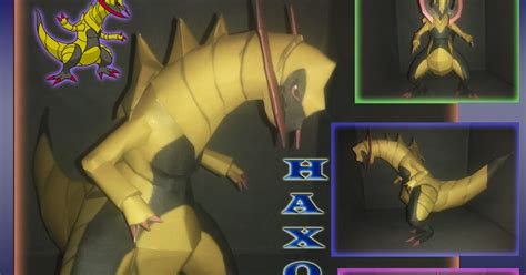 Pokemon Haxorus Papercraft Papercraft Paradise Papercrafts Paper