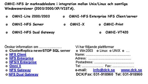 Unix And Nt 2003 Mäklarna Dck Box 34 Se 438 21 Landvetter Gothenburg Sweden