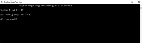 Cara Membuat Program Modulus Sisa Bagi Bahasa C C Oinfo Soft