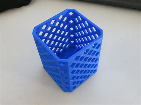 Pen And Pencil Cup Holder 3d Printer Model Download Free Stl File