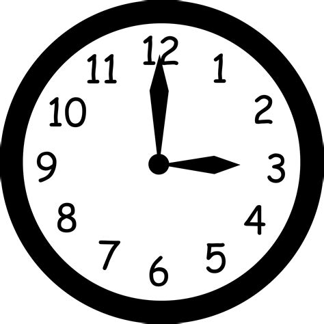 Outline Clock Clipart Best