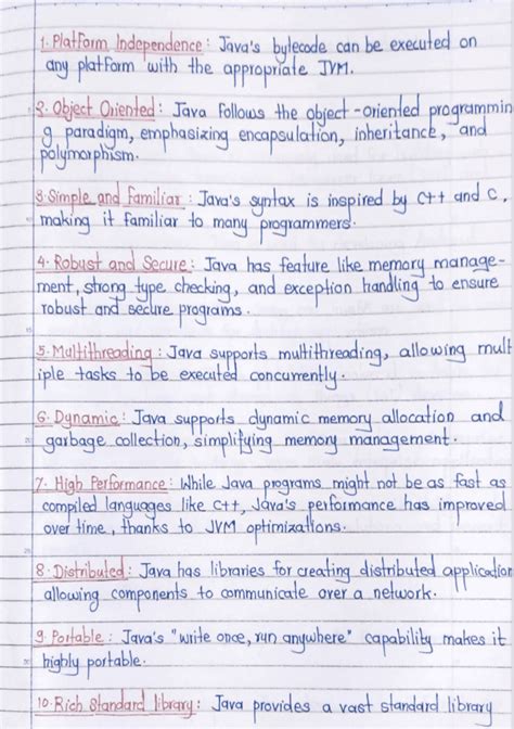 Complete Java Handwritten Notes Codewithcurious Codewithcurious