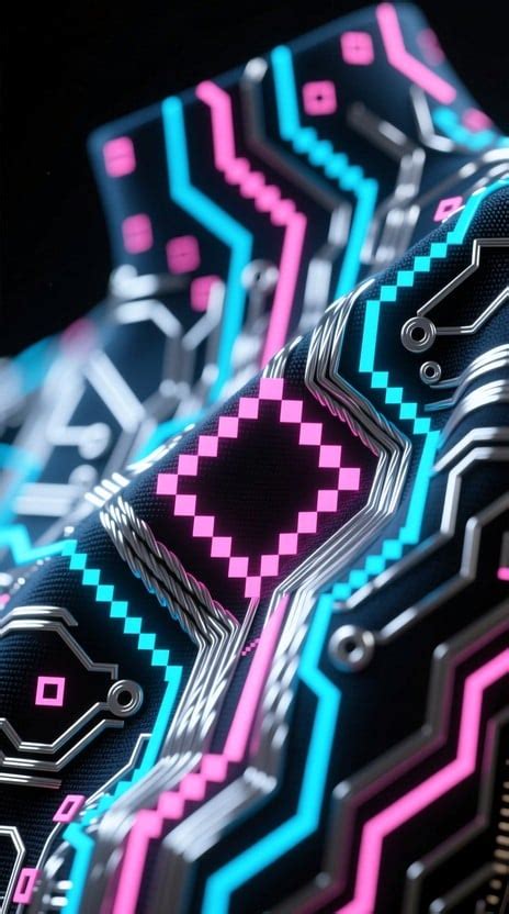 Free Glowing Circuit Matrix Image Download At Stockcake