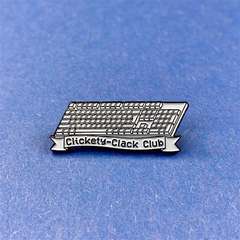 Clickety Clack Club Keyboard Enamel Pin Etsy Clickety Clack Club Keyboard Enamel Pin Etsy