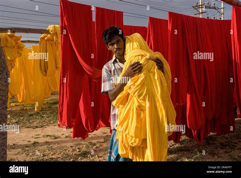 Fabric Drying Yard Garment Industry Tiruppur Tirupur Tamil Nadu