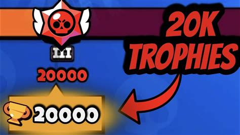 Finally Reaching 20000 Trophies In Brawl Stars Youtube