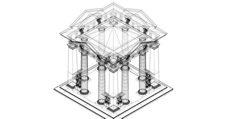 Gazebo Doric Column Model Turbosquid 2042945