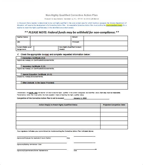 Iso Corrective Action Plan Report Excel Format