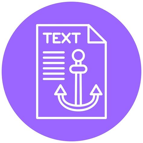 Premium Vector Vector Design Anchor Text Icon Style