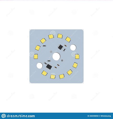 Pcb Printed Circuit Board Design Logo Vector Template Stock