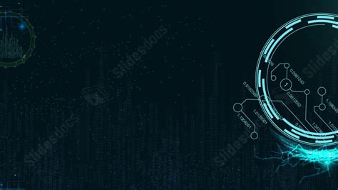 Blue Technology Electronic Data Code Powerpoint Background For Free Download Slidesdocs