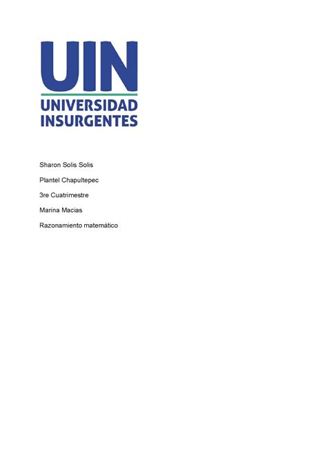 Ejercicios De Razonamiento Matemático Y Lógico Guías Proyectos