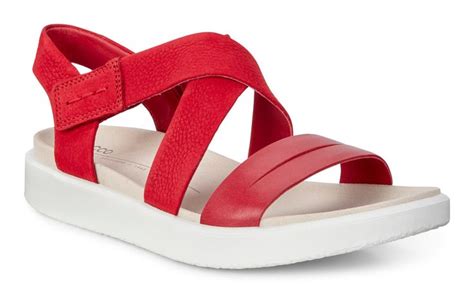 Ecco Flowt Flat Cross Strap Womans Sandal Ecco® Shoes Strap