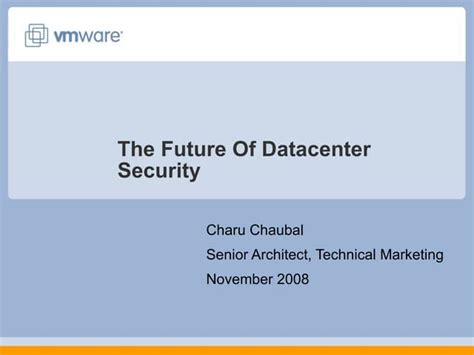 Virutalization And The Future Of Datacenter Security Ppt