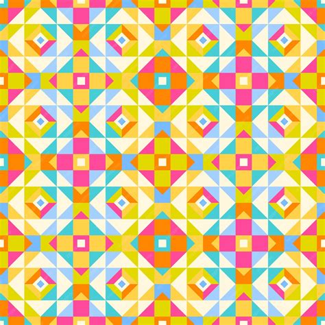 Free Vector Flat Design Colorful Geometric Pattern