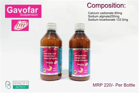 Sodium Alginate Sodium Bicarbonate Calcium Carbonate Syrup At Rs 220