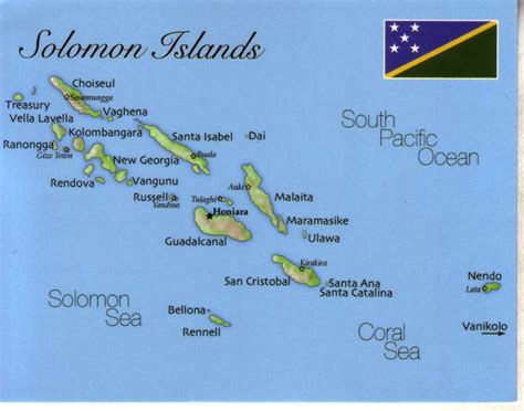 Islas SalomÓn Mapas GeogrÁficos De Las Islas SalomÓn