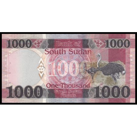 Banknote South Sudan P W21 1000 Pounds 2024 8 95