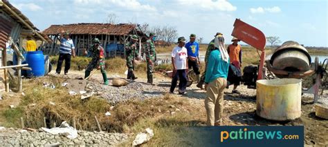 Pelaksanaan TMMD Sengkuyung Tahap II Kodim Pati Di Dua Desa Berjalan