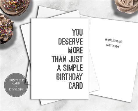 Funny Printable Birthday Cards