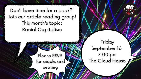 Racial Capitalism Reading Group Las Vegas Dsa