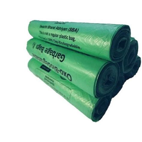 X Inch Green Printed Biodegradable Garbage Bag For Wet And Dry Waste At Best Price In