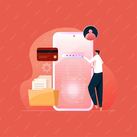 Premium Vector Personal Data Cyber Security Concept Internet And