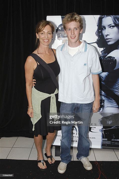 Australian Actress Kerry Armstrong And Her Son Sam Armstrong Arrive