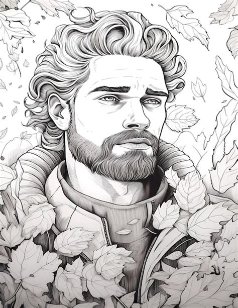 Premium Ai Image Handsome Man With Beard Artwork