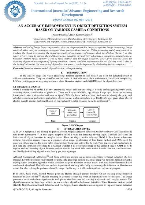 pdf an accuracy improvement in object detection system based on