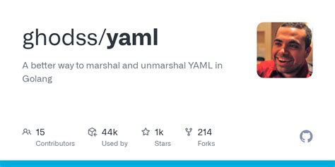 GitHub Ghodss Yaml A Better Way To Marshal And Unmarshal YAML In Golang
