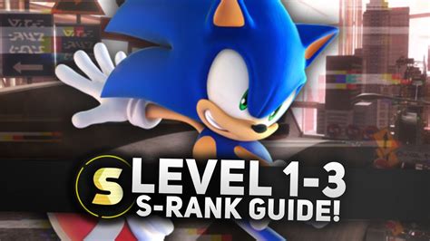 Sonic Frontiers Cyberspace Level 1 3 S Rank Time Guide 4K 60FPS