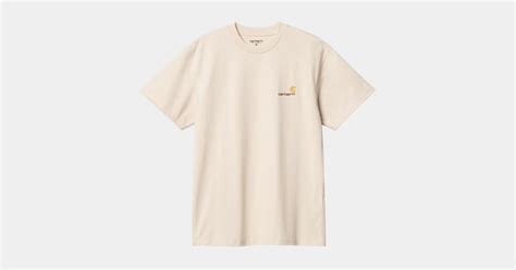 Carhartt Wip Ss American Script T Shirt Natural Official Online Store