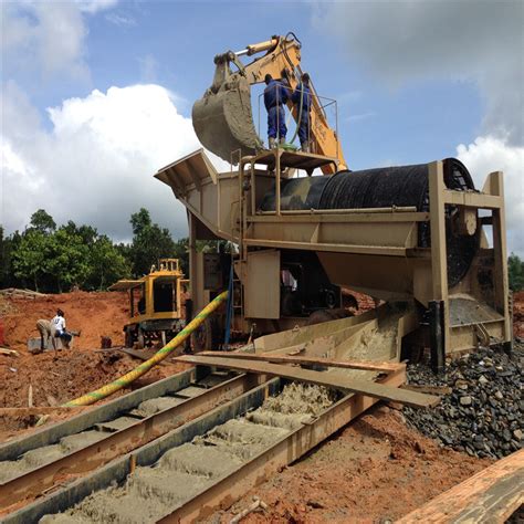 Drum Sieve Trommel Screen Mobile Gold Processing Plant Gold