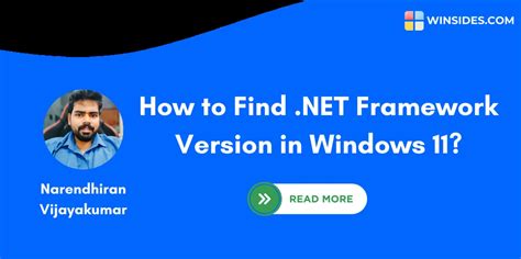 5 Methods To Check Net Framework Version In Windows 11 Dev Community
