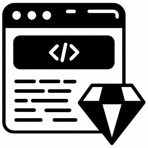 Clean Code Coding Programming Organized Diamond Crystal Icon
