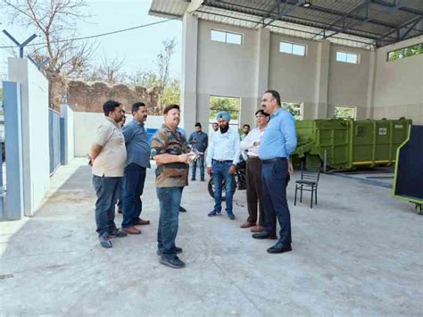 Mc Chief Inspects Static Compactor Site At Backside Of Civil Hospital